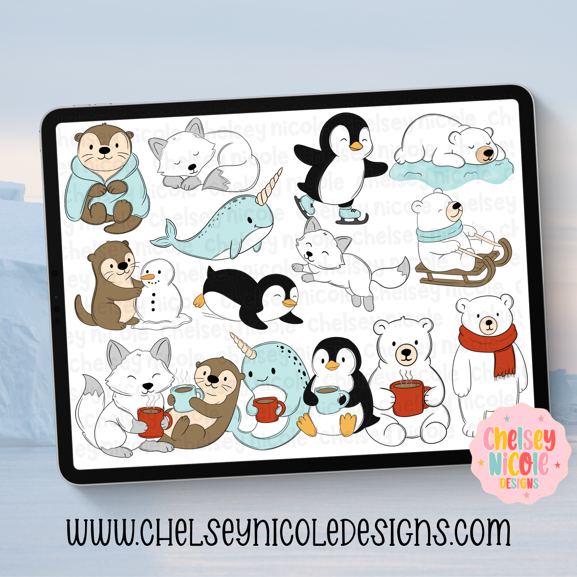 Artic Adventures Clipart Set - Commercial Use Allowed ...
