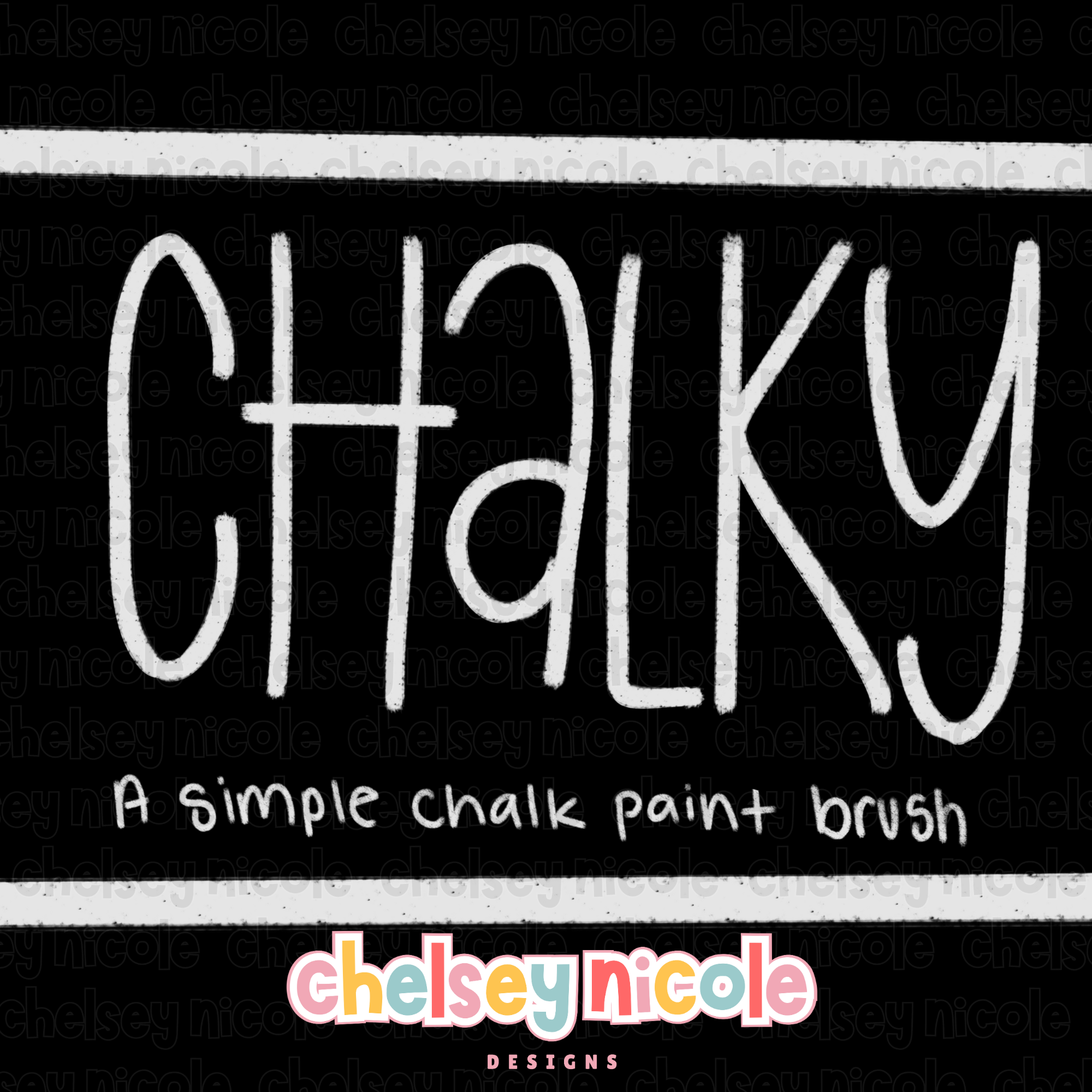 Simple Chalky Brush - Procreate Brush – ChelseyNicoleDesigns
